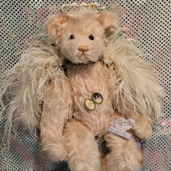 Accents | Annette Funicello Faith Mohair Angel Teddy Bear Locket W ...